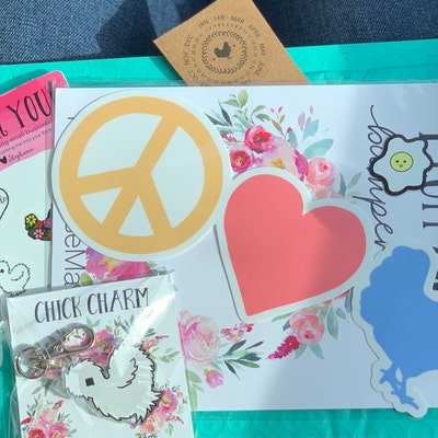 Peace Love Chickens Bumper Sticker Chicken Sticker Chicken Coop Sticker ...