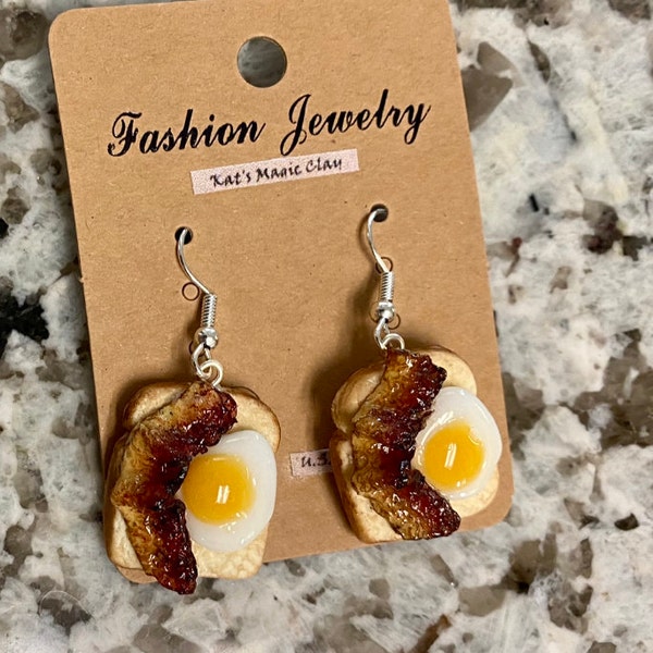 Breakfast Toast Earrings - Etsy