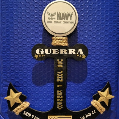 Personalized Veteran 1st Duty Anchor/navy PIR Anchor/navy Gift/navy ...