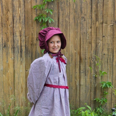 Prairie Bonnet Pdf Pattern and Tutorial Sizes 7 to 11 Years Young Girls ...