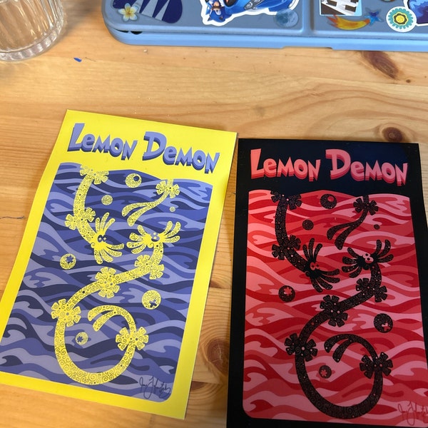 Lemon Demon Fan Poster | Choose Your Size and Colorway! - Etsy
