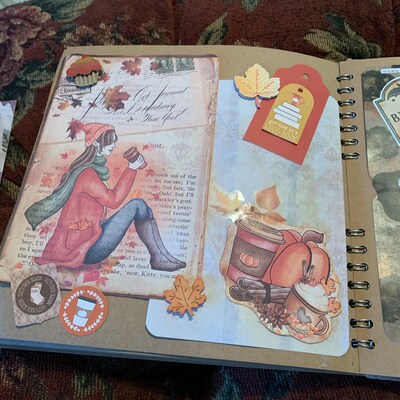 Cozy Autumn Junk Journal Collage Pages,digital Kit Picture Collage,fall ...