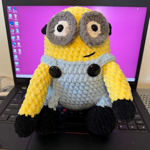 Bob - Cuddle Size - Minion Crochet Pattern Pdf -plush - AMIGURUMI / FR ...