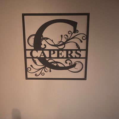 Metal Last Name Family Sign, Personalized Metal Name Sign, Metal Signs ...