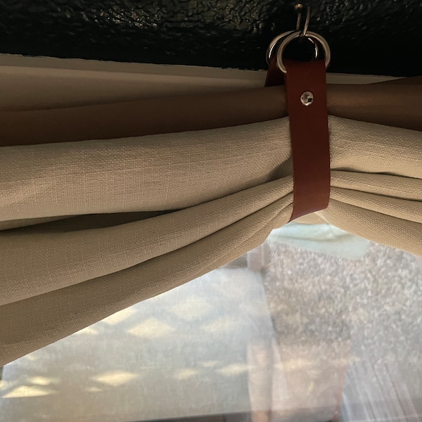 Leather Curtain Ties, Leather Curtain Tie Backs, Leather Tieback Window ...