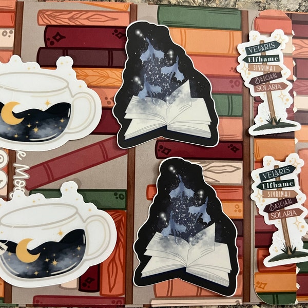Celes-tea Celestial Tea Cup Waterproof Sticker | Galaxy Kindle and ...