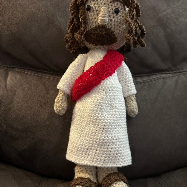 PATTERN: Jesus Crochet Amigurumi, Jesus Stuffed Doll, Jesus Amigurumi ...