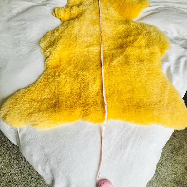 GIANT SHEEPSKIN Triple X Mouflon White Black Throw Genuine Leather ...