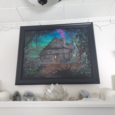 OOAK Deep Green Hand Painted Watercolor Bookmark Rustic Vintage Style ...