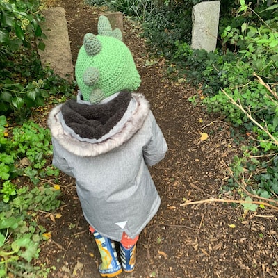 Crochet Dinosaur Pattern, Dinosaur Hood Pattern, Dino Hat Pattern, DIY ...