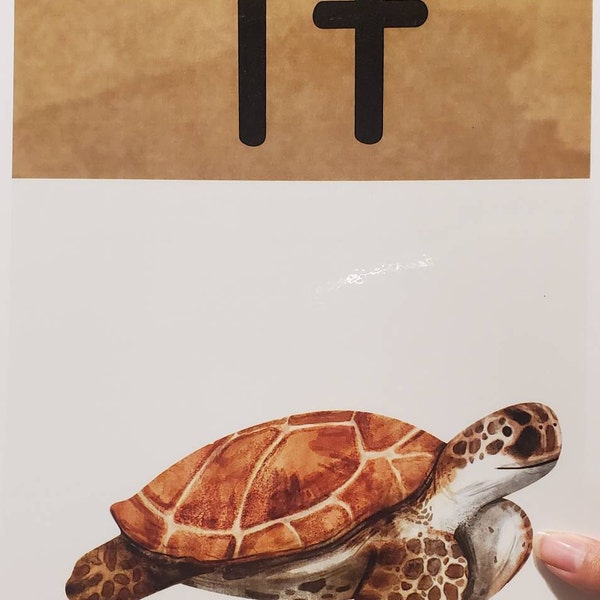 Rustic Modern Boho Alphabet Posters With Animal Images | Editable - Etsy