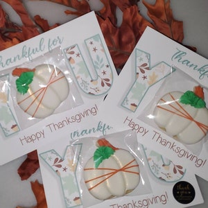 Thankful for YOU Cookie Card, FALL Cookie CARD, Autumn Cookie Card ...