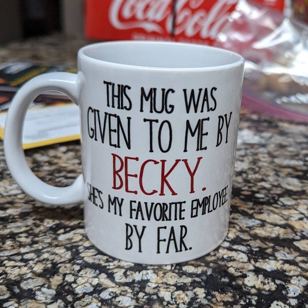 Favorite Employee Mug - Custom Boss Gift Mug - Funny Boss Gift Idea ...