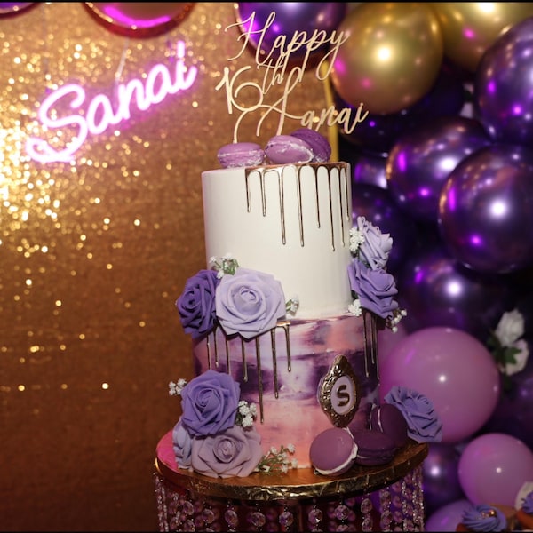 Personalized Birthday Cake Topper for Any Age Birthday Gift Name Cake ...