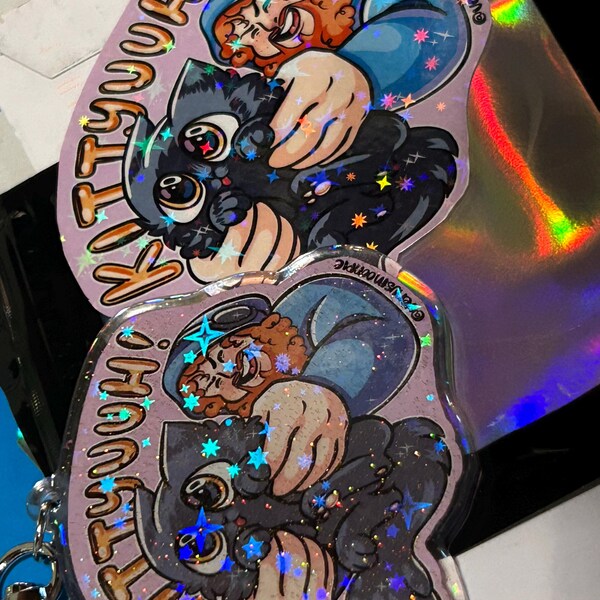 Smilin Friends Heart Hands Fanart Sparkle Stickers | Holographic ...