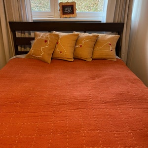 Herringbone Wool Curtains With Brass Snap Buttons, Custom Made Curtains ...