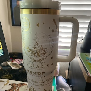 40 Oz Acotar Pattern Stanley Tumbler Cup - Etsy