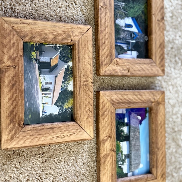 Set of Blank 8 X 8 Wood Frames. Designed With 3 Styles Specifically to ...