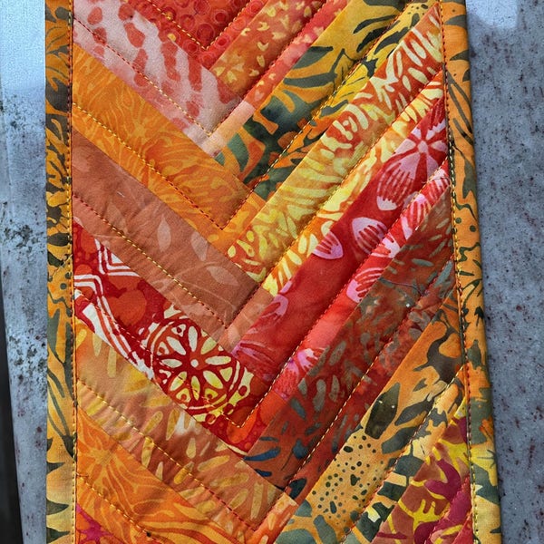 Batik Mug Rug Snack Mat - Etsy