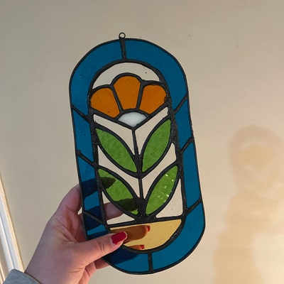 Botanical Stained Glass Pattern, Stained Glass Patterns, Digital ...