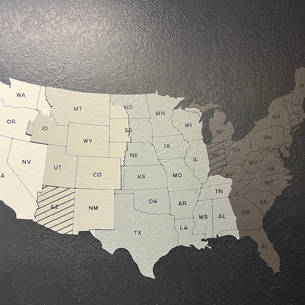 Medium United States Time Zone Map MULT-COLOR - Wall Decal Custom Vinyl ...