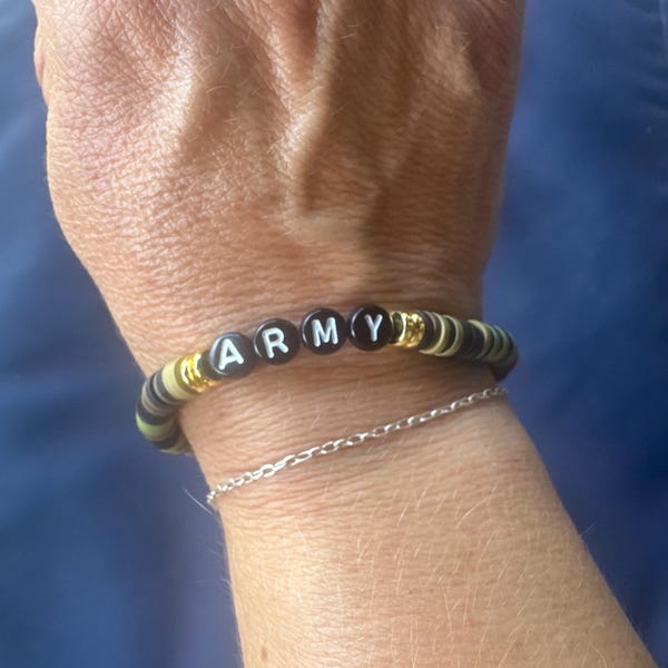 Military Heishi Bracelets for Women Air Force Army Marines Navy ...