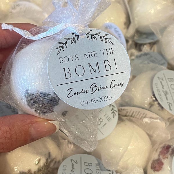 Over the Moon Baby Shower Bath Bomb Favors, Stars Moon Theme Baby ...