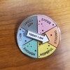 Spinning 'today I Am' Enamel Pin Badge - Positive Message Interactive ...