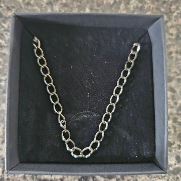 Titanium Necklace, Pure Titanium Chain Necklace for Sensitive Skin ...