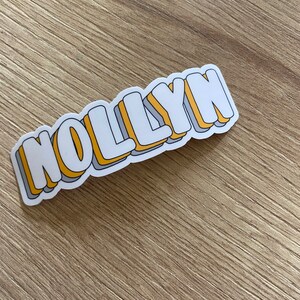 Waterproof Name Decal Personalized Vinyl Sticker NAME - Etsy