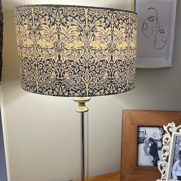 Brer Rabbit Navy William Morris Brother Blue Lampshade 40cm 30cm 25cm ...