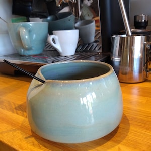 Handmade Ceramic Teabag Pot Tea Bag Dish Salt Pot Tea Bowl Holder Sugar ...