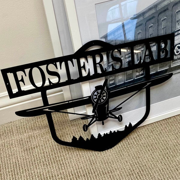 Airplane Monogram Front View, Pilot Gifts, Personalized Aviation Signs ...