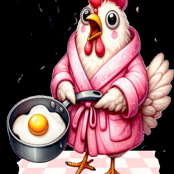 Funny Chicken Png, Cooking Clipart, Cute Chicken Cook, Crazy Chicken ...