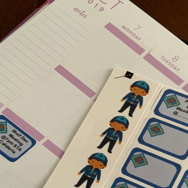 High School Back to School Printable Stickers, Classic Happy Planner ...