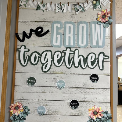 Modern Greenery Back to School Bulletin Board Kit, Easy and Modern ...