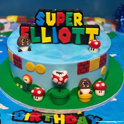 Custom Super Mario Bros Inspired Name Plate, Kids Desk, Kids Room ...