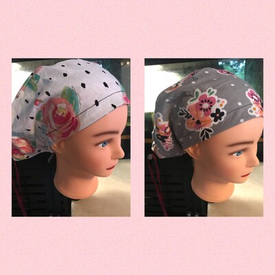 Scrub Hat Sewing Pattern Tutorial Reversible Fully Lined Surgical Scrub ...