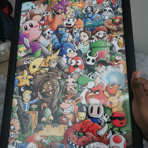 Video Game Print | Game Characters Art Print | Xbox | Nintendo ...