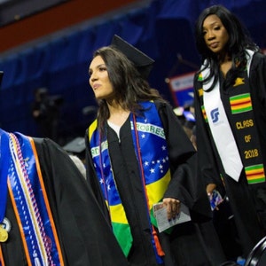 Brazil Graduation Stole satin - Etsy