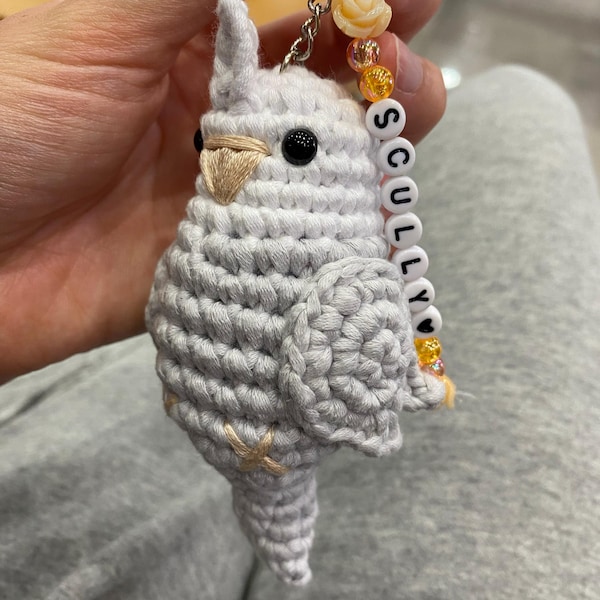 Custom White Faced Cockatiel Crochet Amigurumi, Crochet Bird, Gift for ...