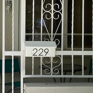 12 Inch Modern House Numbers Letters - Etsy