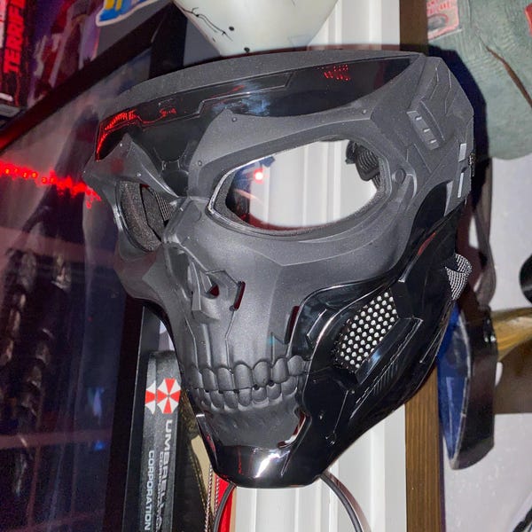 Escape From Tarkov Death Shadow Mask Cosplay Bundle With Stim Props ...