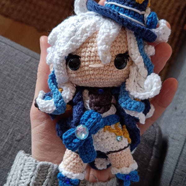 Crochet PDF Pattern: "furina" Chibi Amigurumi - Etsy