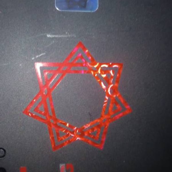 DOUBLE HEPTAGRAM Decal Vinyl Sticker //red: Matte, Metallic, or ...