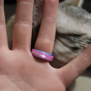 LGBTQ Rainbow Pride Flag Fidget Spinner Ring Pride Flag - Etsy