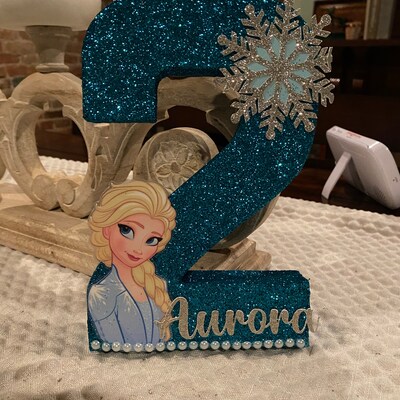 Frozen Elsa Number for Birthday Party - Etsy