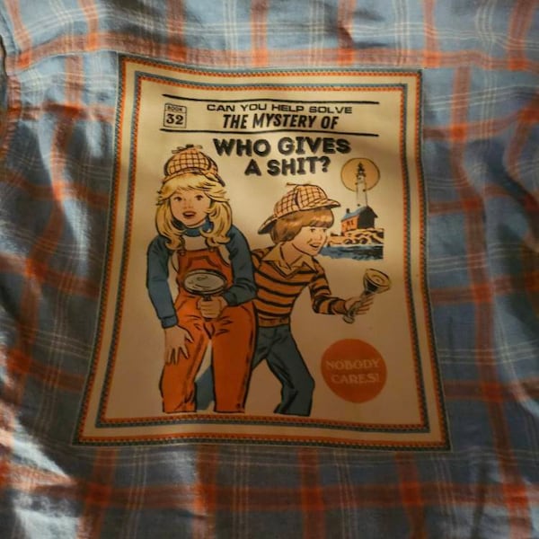 Retro Vintage Housewife Funny Meme Flannel Shirt Boho Hippie Unique ...