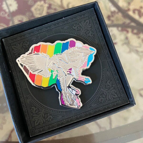 Queerlobites - Pride Flag Trilobite Enamel Pin - Etsy