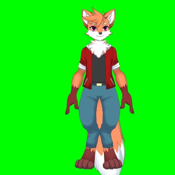 Live2d Vtuber Virtual Avatar Model: Customizable Furry (cats, Dogs ...